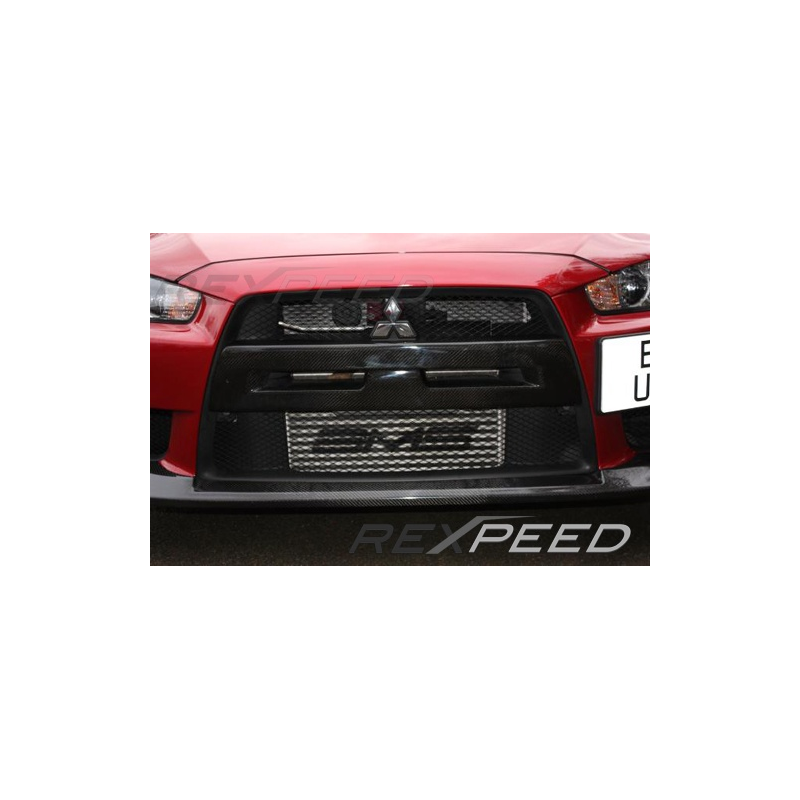 Habillage carbone pare choc Rexpeed Mitsubishi Lancer Evolution X