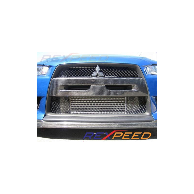 Habillage carbone pare choc Rexpeed Mitsubishi Lancer Evolution X