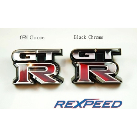 Logo GTR Noir Chrome Rexpeed - GL Racing Shop